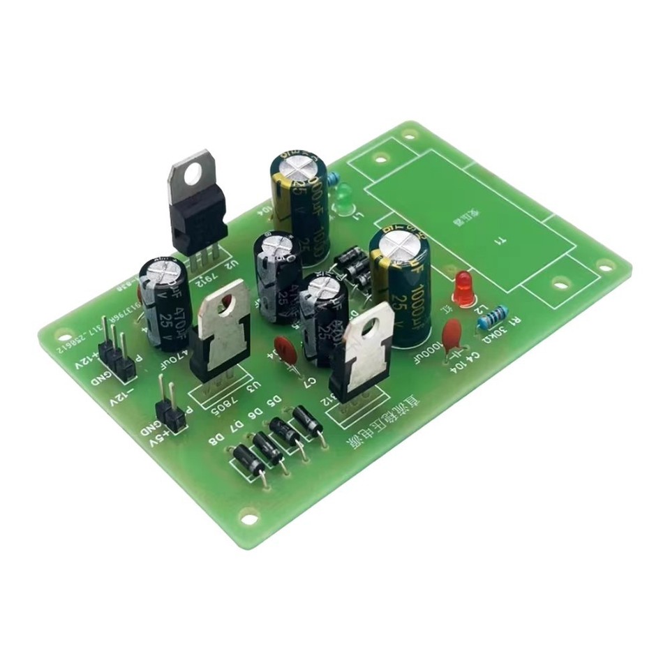 Soldering Practice DC Power Supply Kit 3-terminal Regulator Stable DC ...