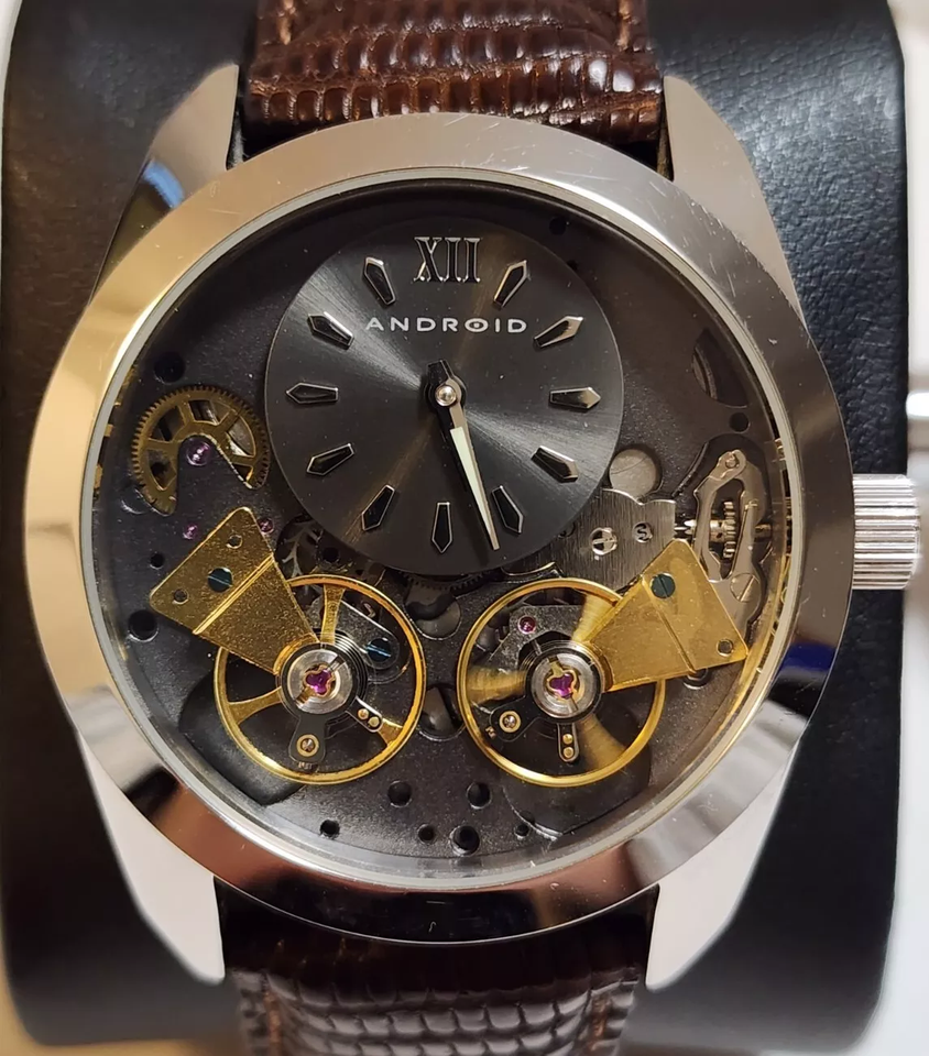 Android Aragon Rare Automatic Watch Men's Double Escapement Double ...