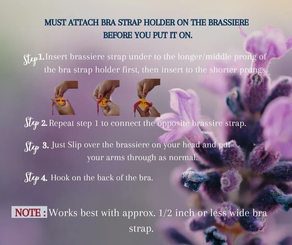 1 pc. (Med to Large) "MySecureStrap" ADJUSTABLE BRA STRAP HOLDER ...