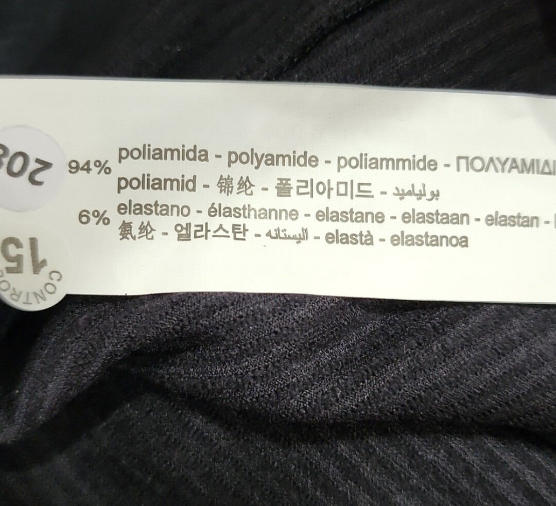 Zara One Shoulder Bodycon Dress Women's Size L Ribbed Little Black ...