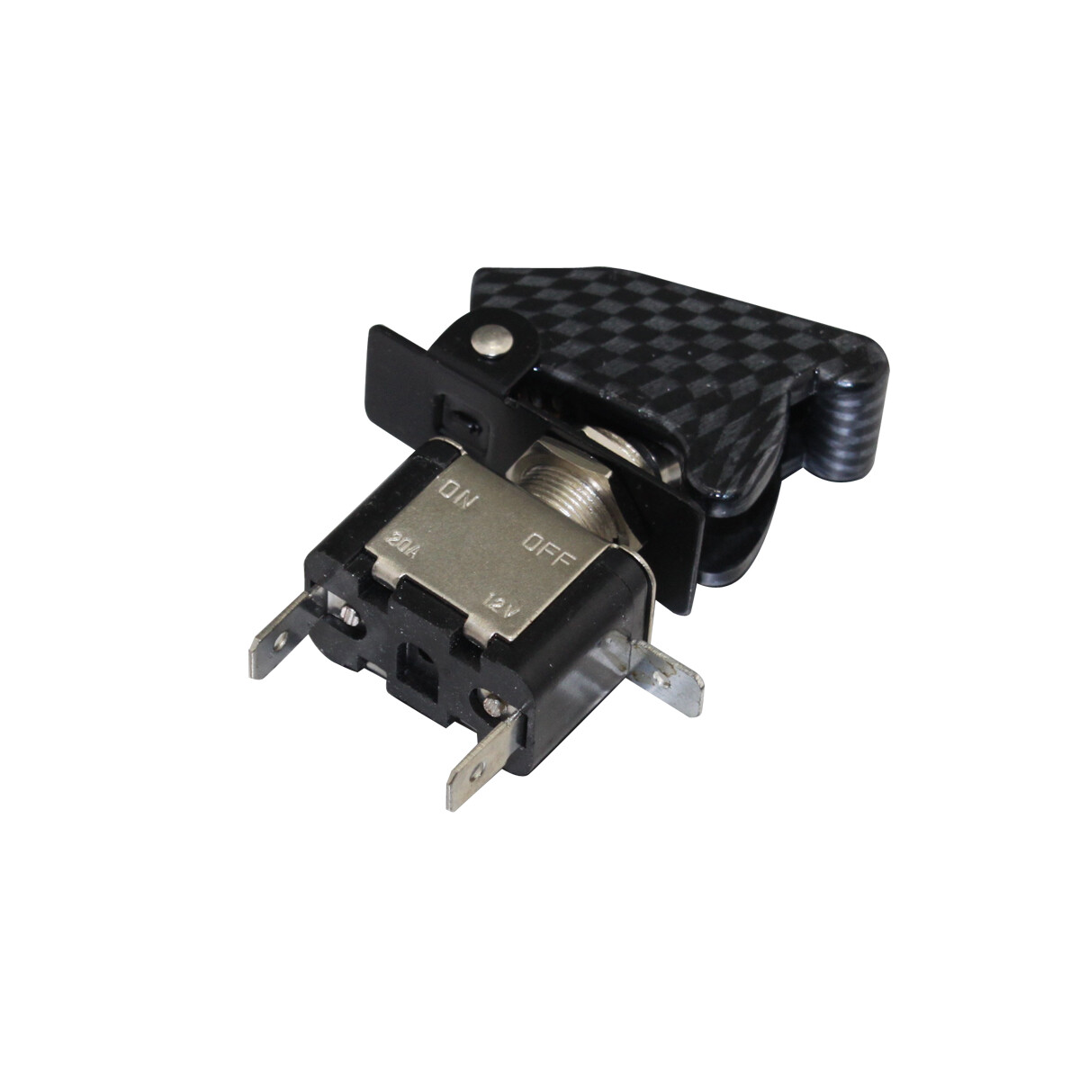 Red LED Light Toggle Switch With Carbon Fiber Safety Cover | eBay