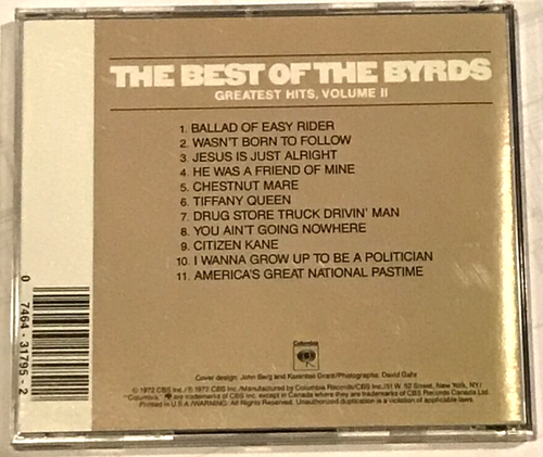 The Best of the Byrds: Greatest Hits, Vol. 2 by The Byrds CD ...