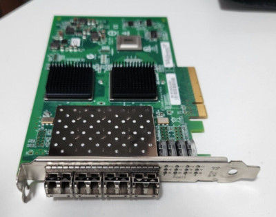 4x QLogic QLE2564 QUAD PORT PCIe FIBRE ADAPTER Cards with 4x 8Gbps SFP ...
