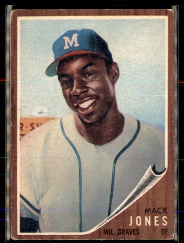 1962 Topps #186a Mack Jones | eBay