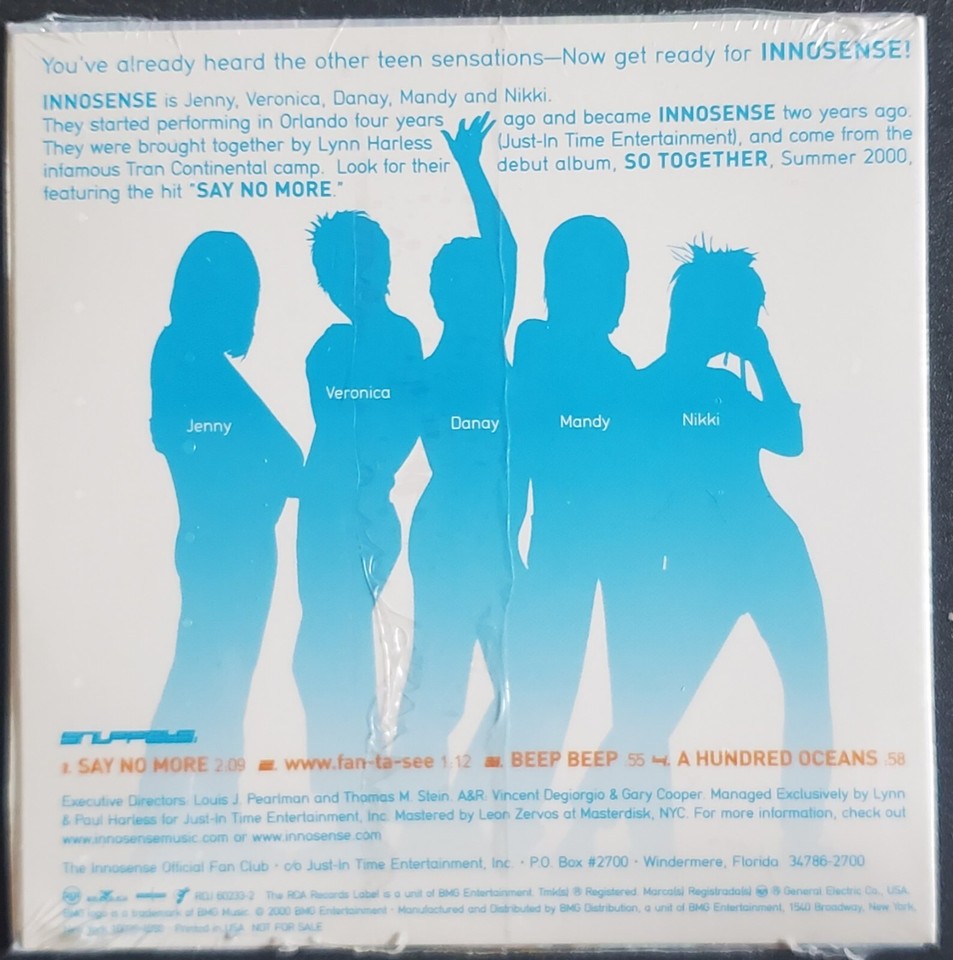 Innosense - So Together - 2000 - Promo CD Sampler - Sealed | eBay