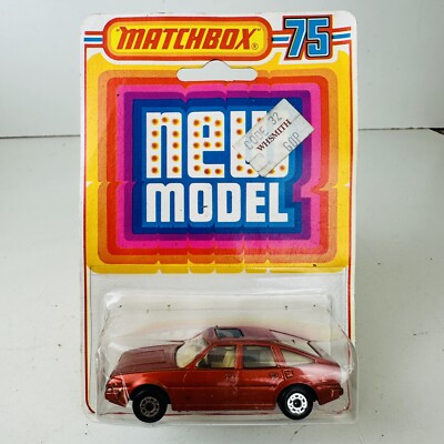 Vintage Matchbox 75 Series ‘New Model’ Rover 3500 Diecast Carded Car ...