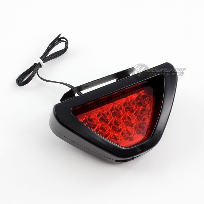 Universal SPORTY F1 Style Triangle 12 LED Rear Stop Tail 3rd Brake ...