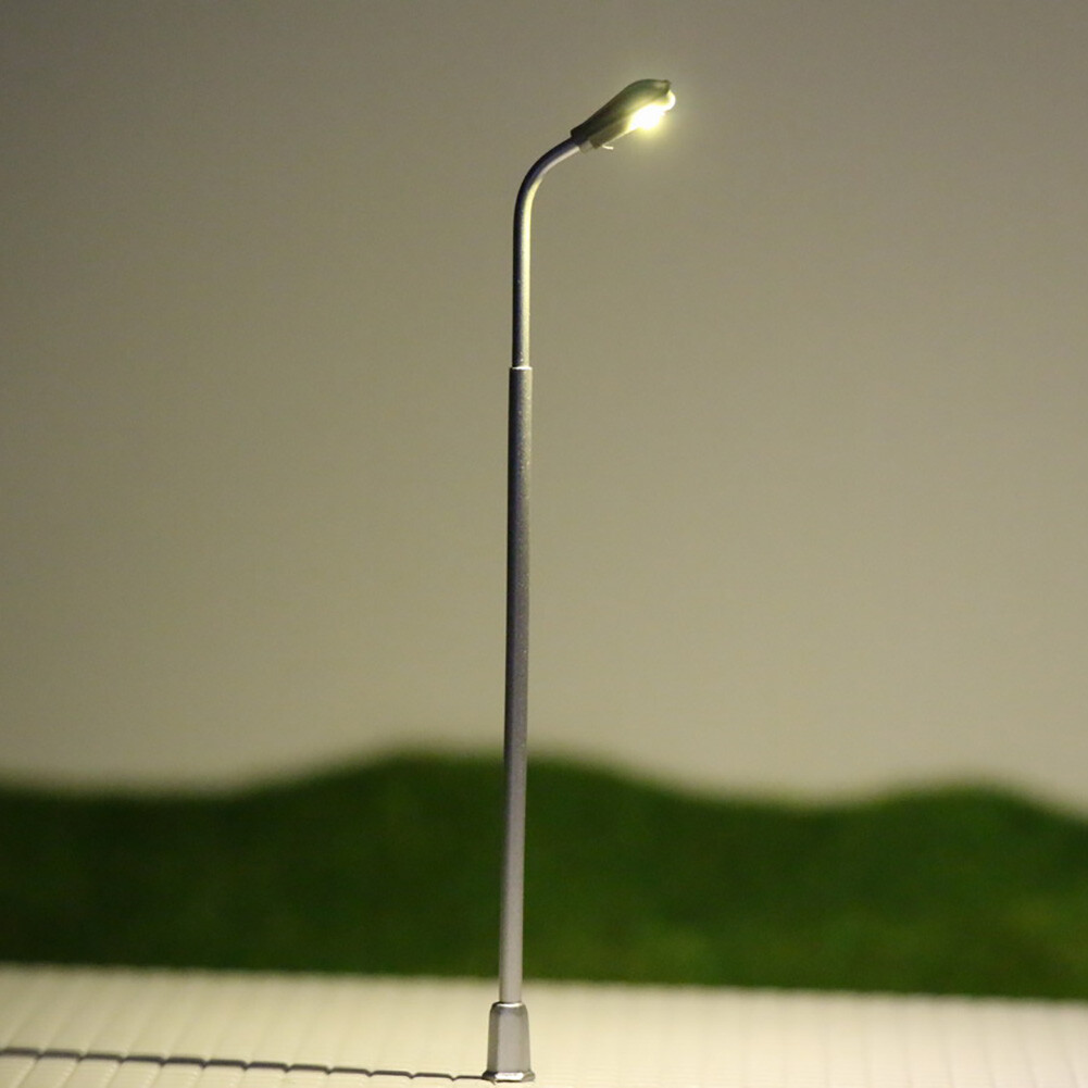 1 87 Scale Streetlights 1:87 HO Scale Warm White LED Street Lamps For