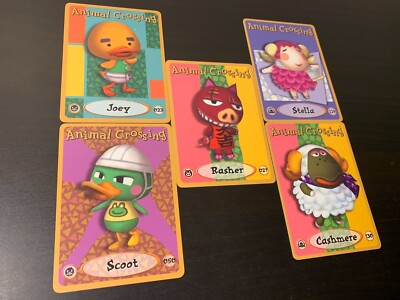 Animal Crossing e-Reader Cards - Sheep Ducks Pig Cashmere Stella Rasher ...