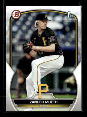2023 Bowman Draft Paper Zander Mueth Pittsburgh Pirates 1st #BD-131 5 ...