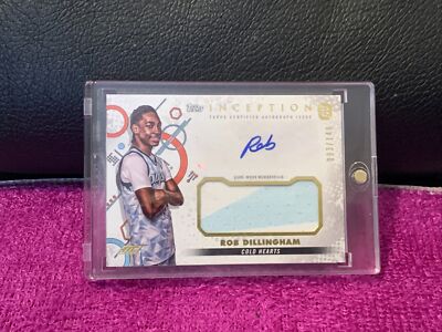 2022/23 TOPPS INCEPTION OTE ROB DILLINGHAM ROOKIE GAME-WORN AUTO PATCH ...
