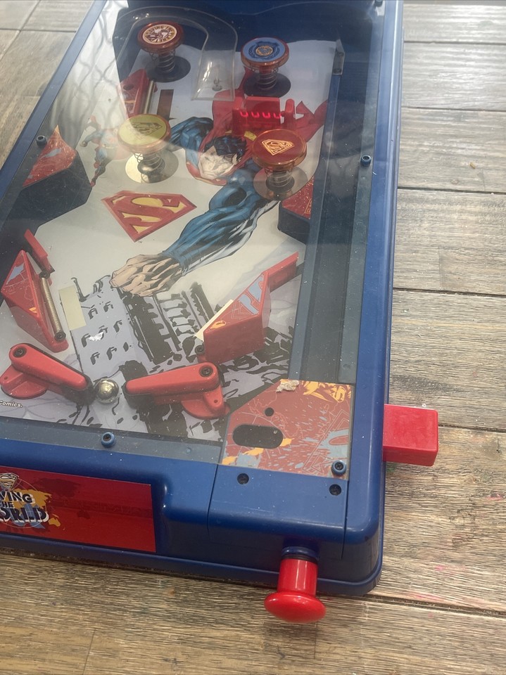 Superman Saving The World Pinball Machine Table Top Pinball RARE DC ...