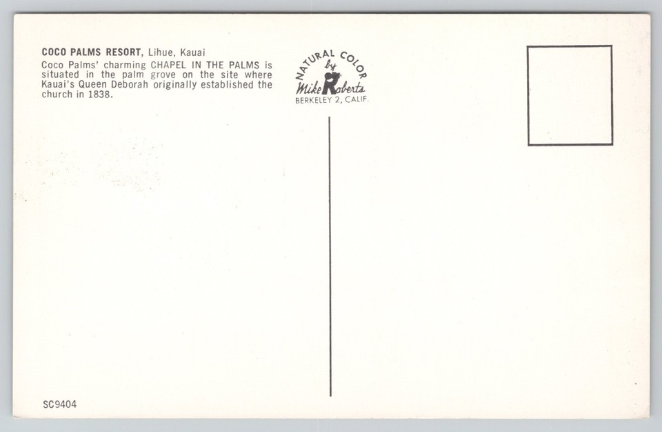 Postcard Coco Palms Resort Lihue Kauai Hawaii NH1 | eBay