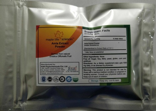 Amla Extract (10:1) Powder Emblica officinalis Phyllanthus emblica ...