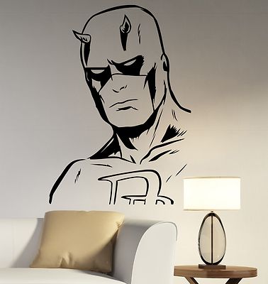 Daredevil Decal Vinyl Wall Sticker Comics Superhero Art Room Bedroom ...