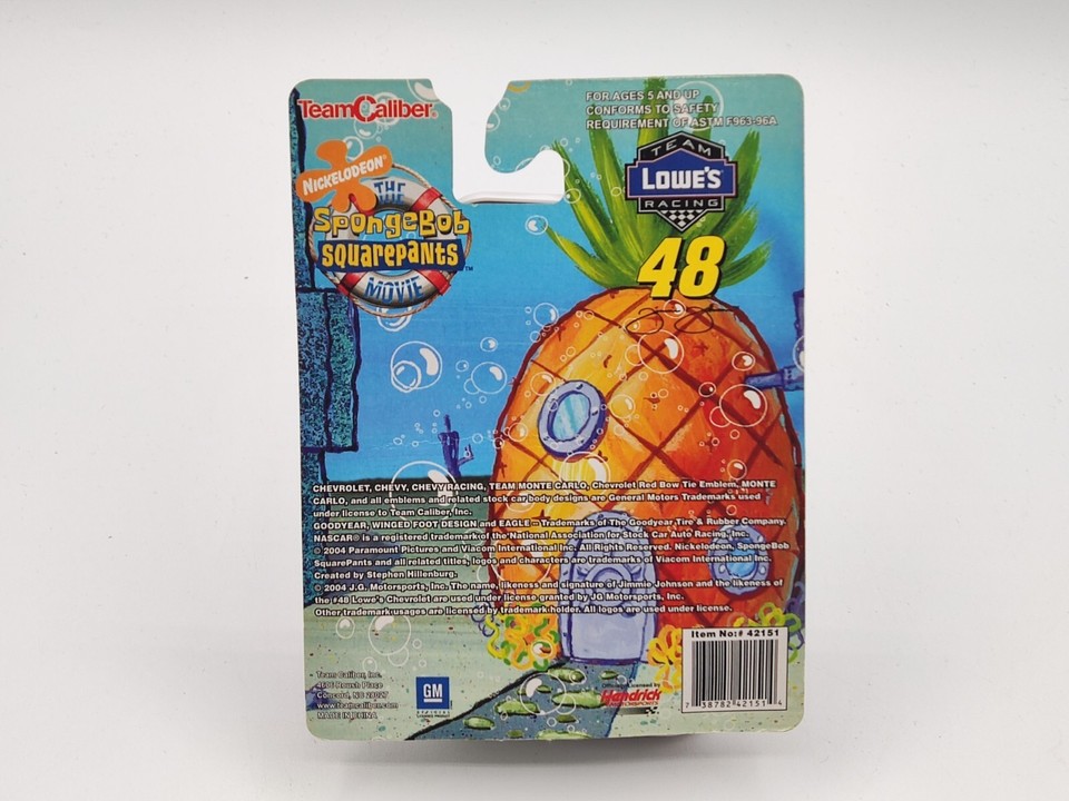 Team Caliber Jimmie Johnson #48 SpongeBob Squarepants The Movie Nascar ...