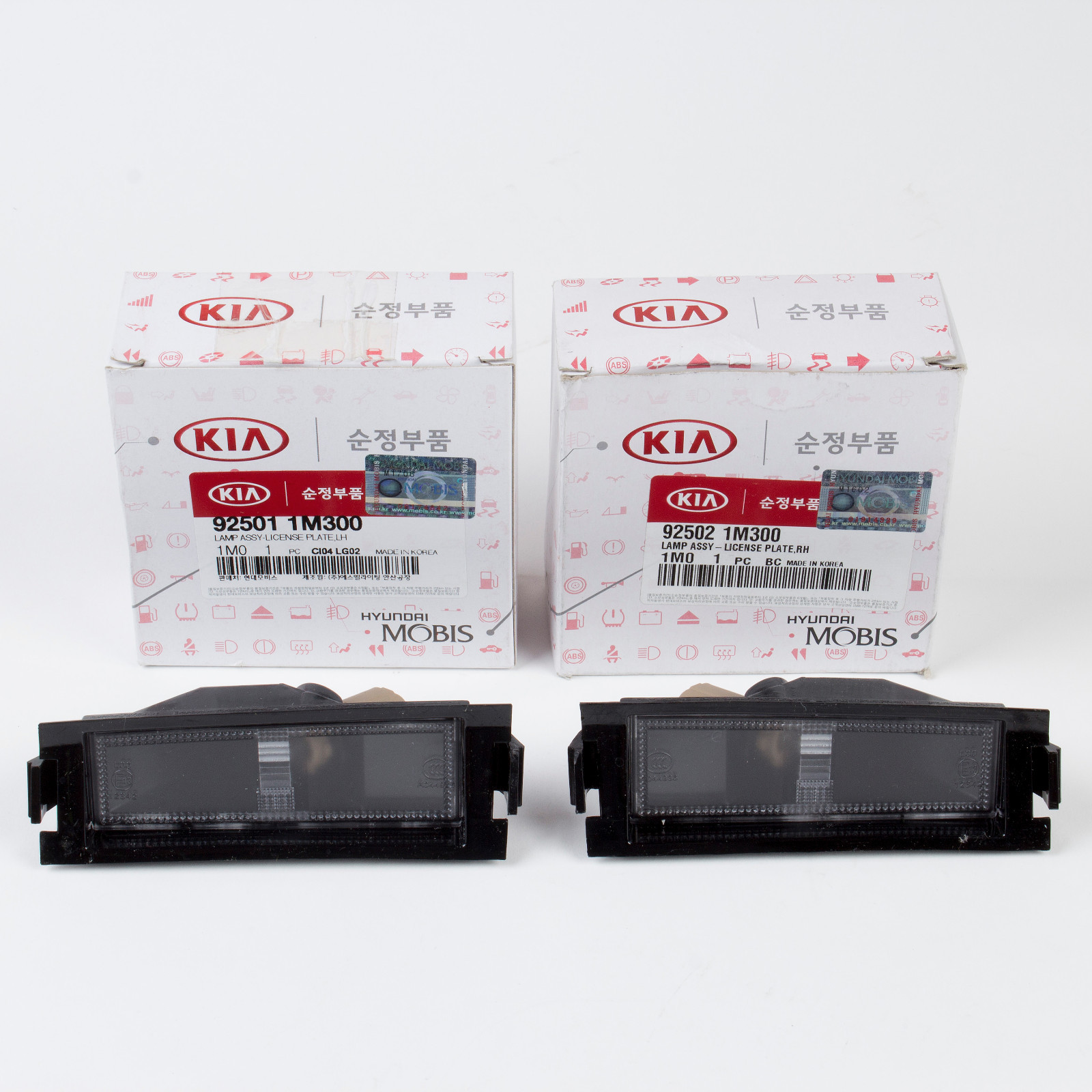 Genuine License Lamp LEFT & RIRGHT 92501/2-1M300 Compatible with Kia | eBay