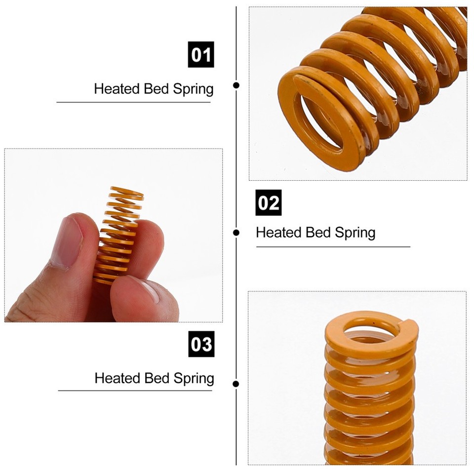 20 Pcs Printer Spring Small Compression Springs Heated Bed Accessories ...