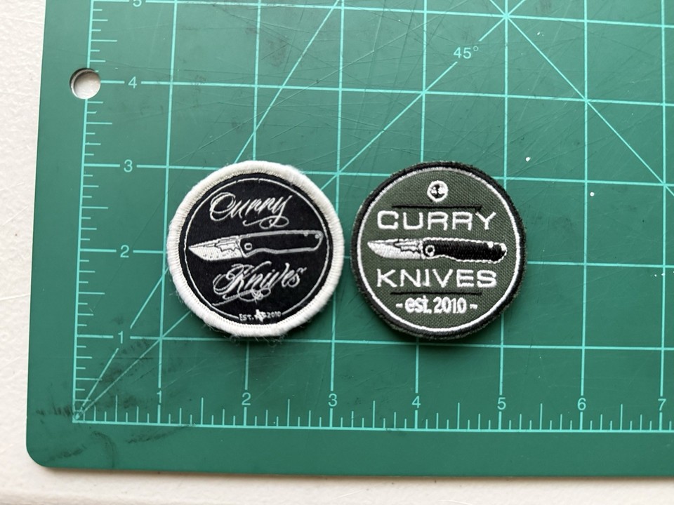 Tim Curry Knives Morale Patches (2) EDC Green Black EST 2010 | eBay