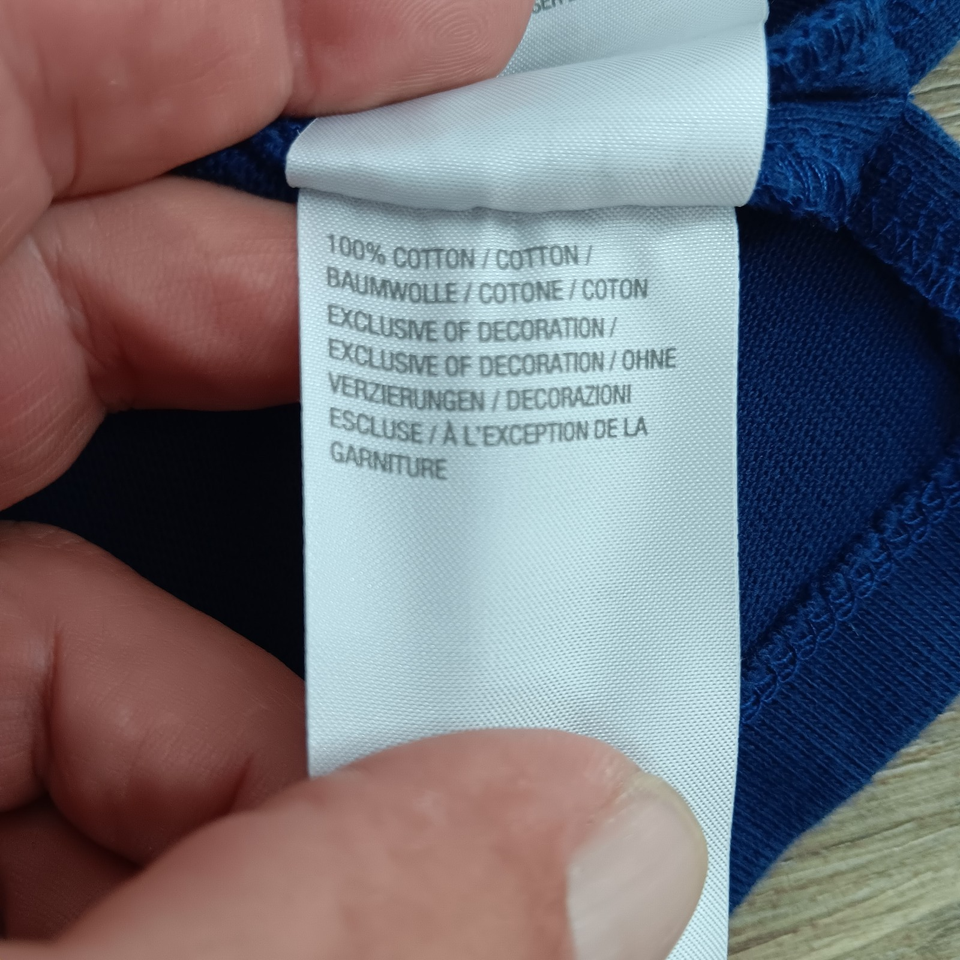 Quacker Factory Shirt Women Small Blue Embroidered 3/4 Sleeve Nautical ...