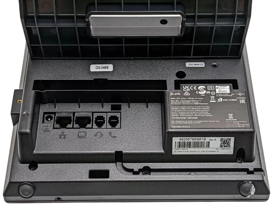 Lot 10 Poly VVX 450 12-Line IP Phones for RingCentral PoE + Power ...