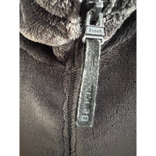 Bench Fleece Jacket Dark Gray Turtleneck Full Zip Size Small | eBay