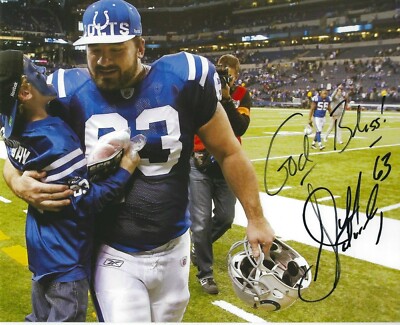 JEFF SATURDAY Signed 8.5 x 11 Photo Signed REPRINT Football ...