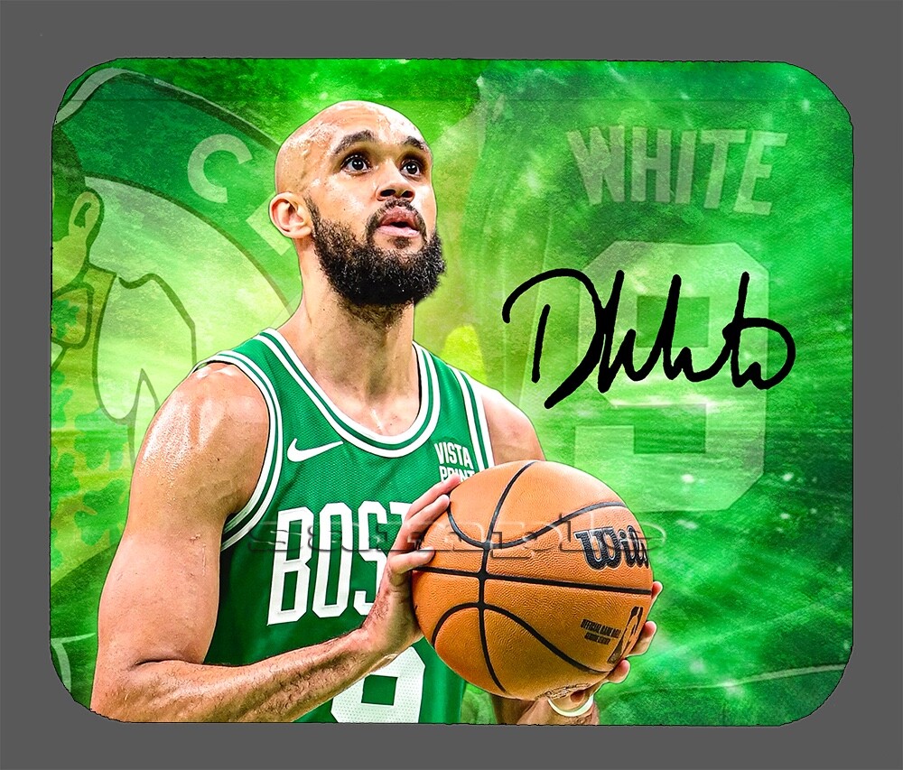 Derrick White Boston Celtics Facsimile Autographed Mouse Pad Item#9704 ...