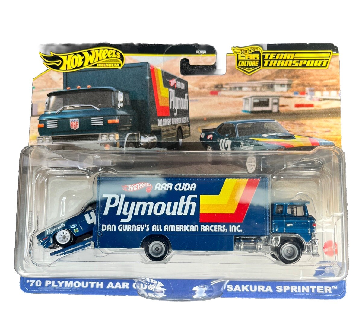 HOT WHEELS 2024 TEAM TRANSPORT, '70 PLYMOUTH AAR CUDA & SAKURA SPRINTER ...