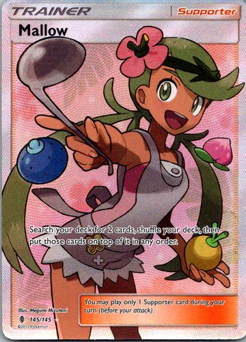 Mallow 145/145 Holo Full Art Trainer Ultra Rare Guardians Rising ...