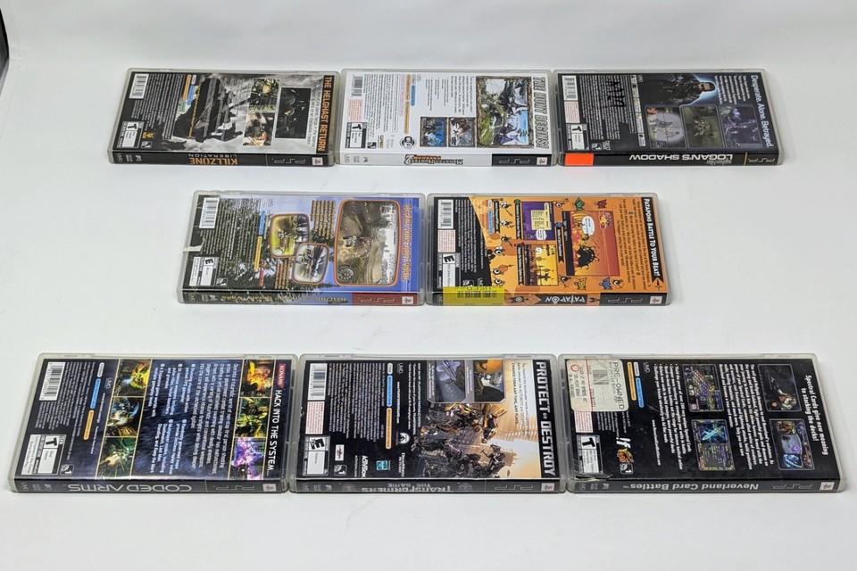 PlayStation Portable PSP - 8 Game Lot - Complete CIB - Monster Hunter ...