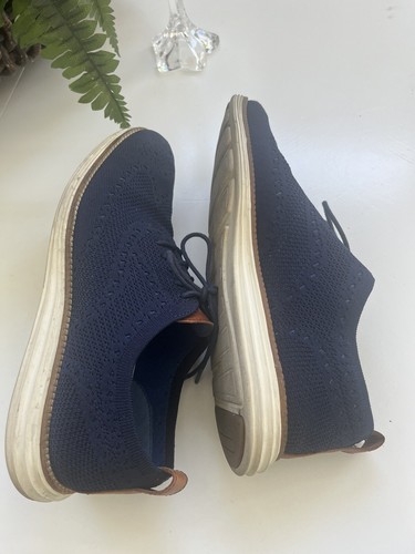 Cole Haan Original Grand Stitchlight Knit Wingtip Oxfords Blue Mens 9 ...