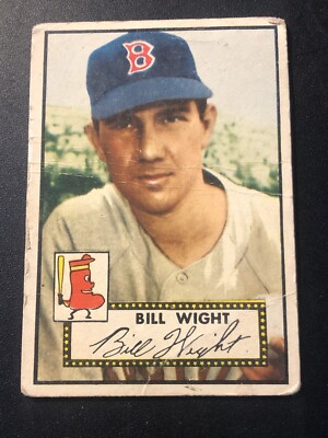 1952 Topps Bill Wight (White Back) #177 Rough | eBay