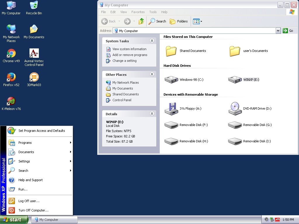 NEW Windows 98/XP/DOS Retro Gaming PC - 128GB SSD, OPL3, Floppy, Radeon ...