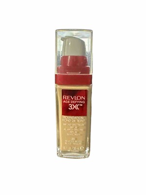 New Revlon Age Defying 3X Foundation SPF 20 Shade #20 Tender Beige Exp ...