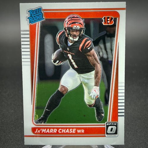 2021 Donruss Optic NFL Ja'Marr Jamarr Chase Rated Rookie Base RC #207 ...