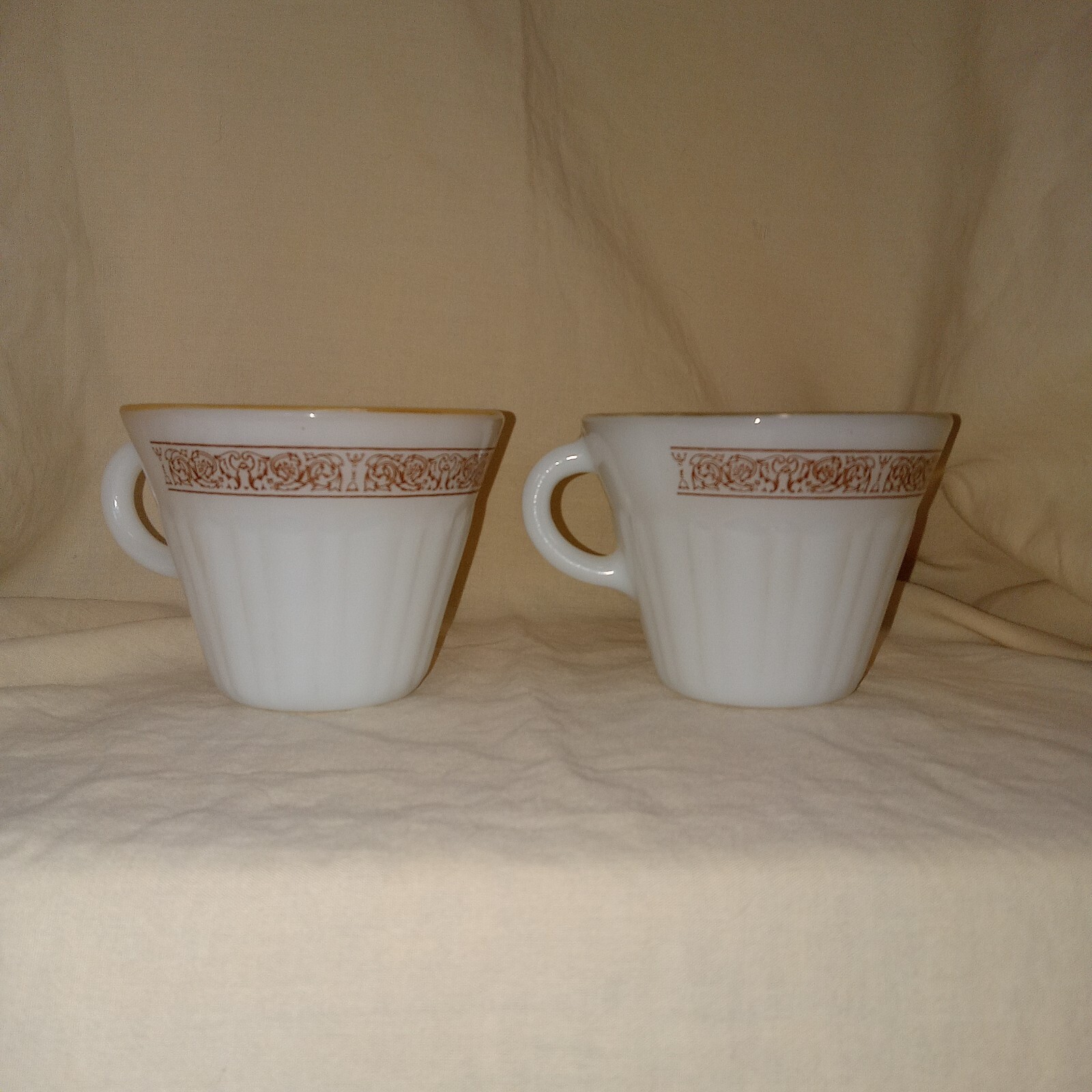 Termocrisa Mexico 30 mug coffee tea cup milk glass gold trim Vintage ...