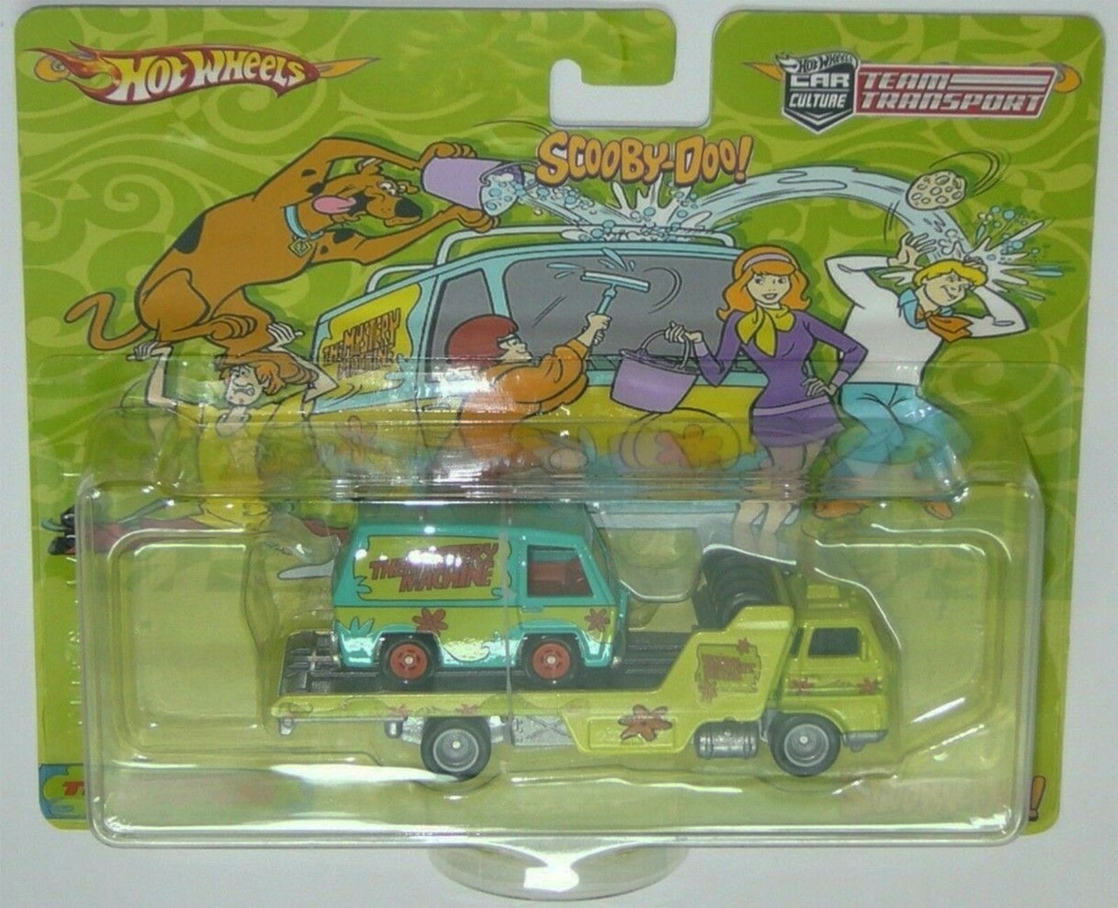 Custom Hot Wheels Team Transport Scooby Doo Mystery Van w/ Real Riders ...