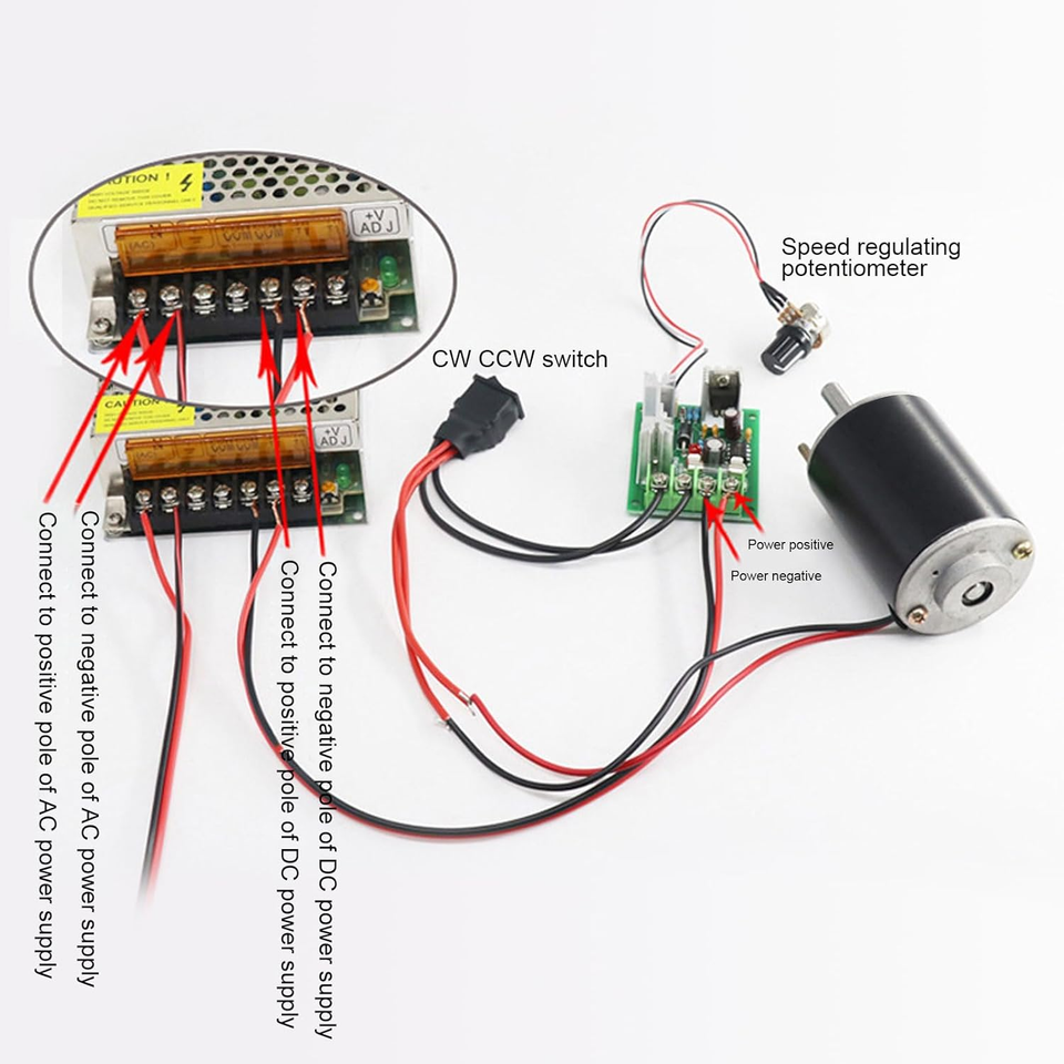 High DC Motor 12V 3500RPM Permanent Magnet DC Motor High Speed Electric ...