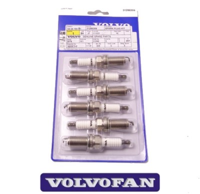 31286359 Spark plug Kit VOLVO V60 S60 S80 V70 XC70 XC60 XC90 6-cylinder ...