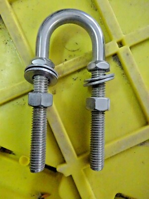 Stainless Steel SS Bow Eye 5 1/2" L x 1/2'' OD Boat Marine TRANSOM EYE ...