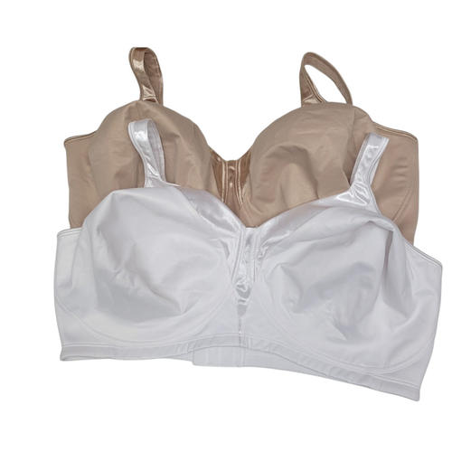 Playtex 18 Hour 4803 Soft Smoothing Wirefree Bra Bundle White Beige Sz ...