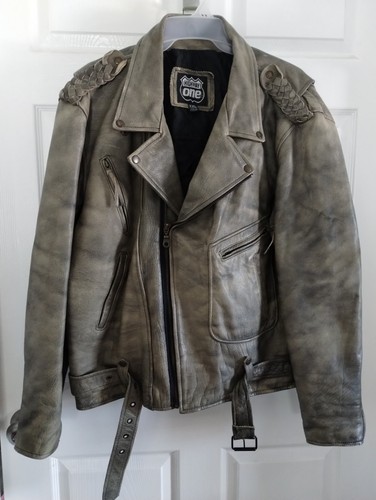 Highway One Leather Jacket XXL, Motorcycle Jacket, Brown tone | eBay