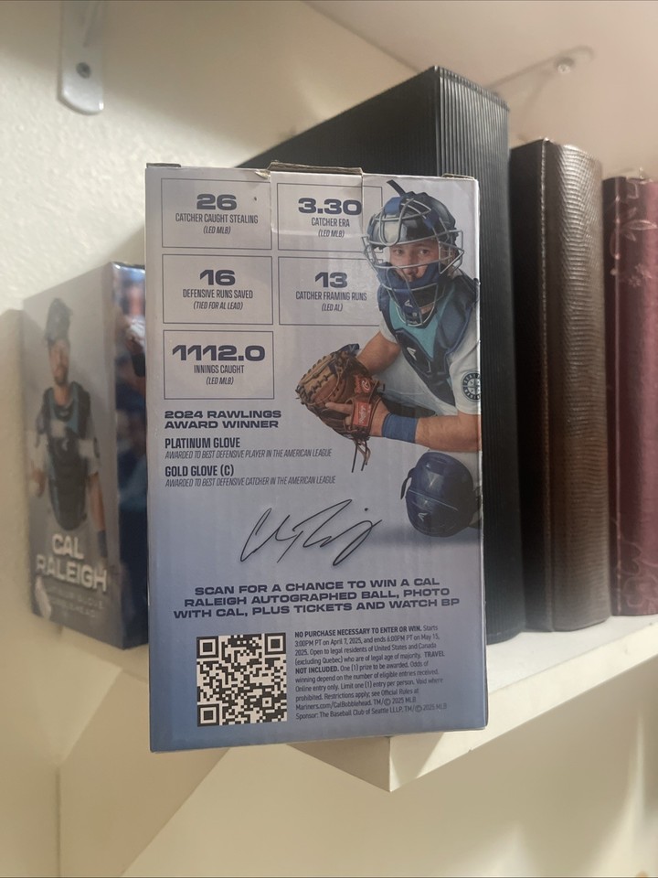 Cal Raleigh LIMITED EDITION Platinum Glove Bobblehead | eBay