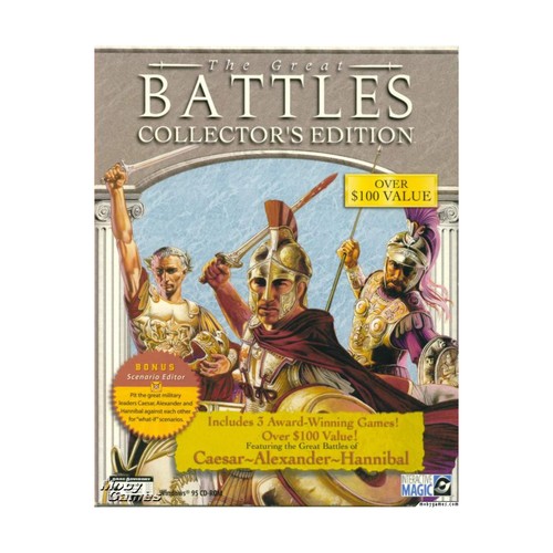 Interactive Magic Computer Wargame Great Battles Collector's Ed VG+/NM ...