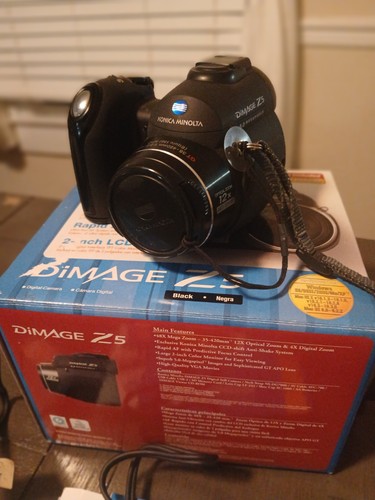Konica Minolta Dimage Z5 Digital Camera 5.0MP, 48X Zoom, Anti-Shake, 2 ...