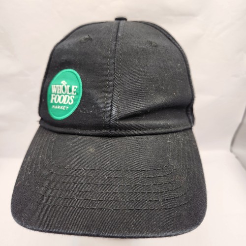 Whole Foods Market Hat Employee Adjustable Black Cap 100% Cotton | eBay
