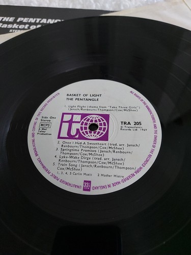 The Pentangle Basket Of Light Misprint A1/B1 - vinyl LP record TRA205 1969 | eBay