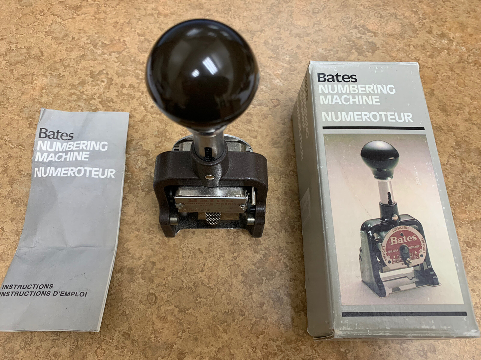GBC Bates Numbering Machine 6EMULT-DC with box and instructions | eBay