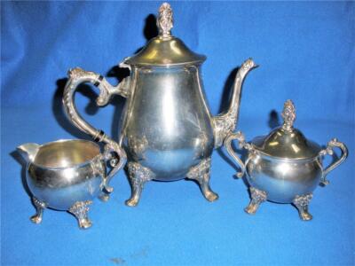 RETRO RANLEIGH SILVERPLATED 3 PCE TEASET | eBay Australia